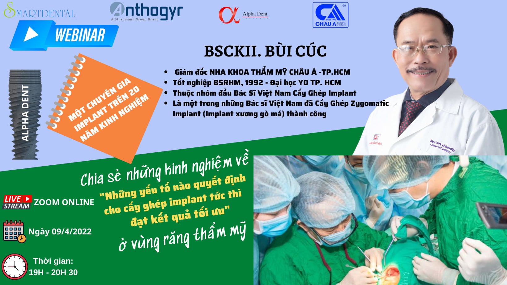 Zoom online chia sẻ của BS CKII Bùi Cúc " Những yếu tố nào quyết định ...